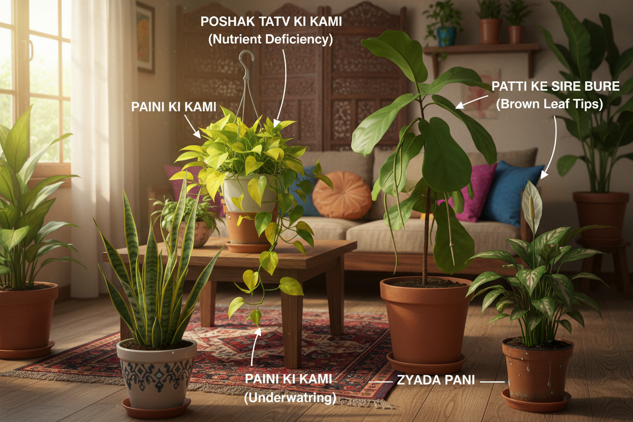 Yellow Leaves & Wilting Indoor Plants: Causes & Fixes India – IFFCO ...